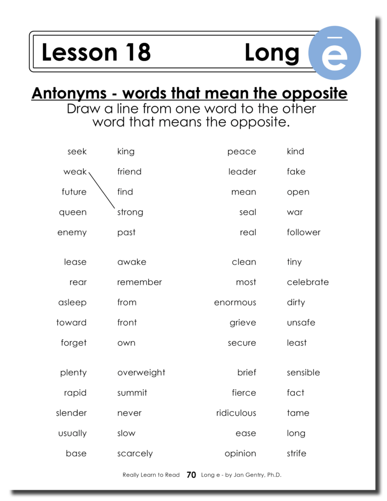 Long e - Book 4 of 5 - Really Learn to Read!