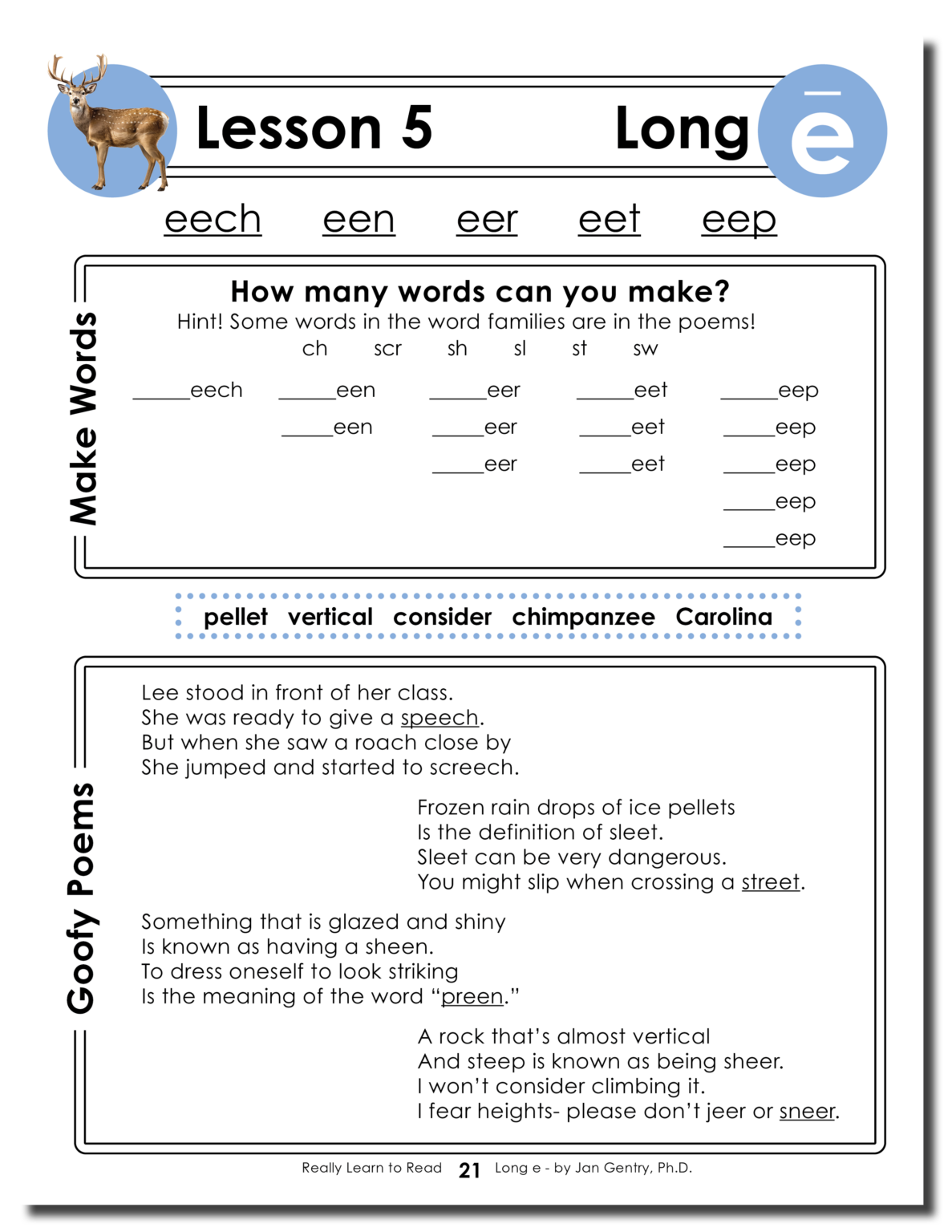 Long e - Book 4 of 5 - Really Learn to Read!