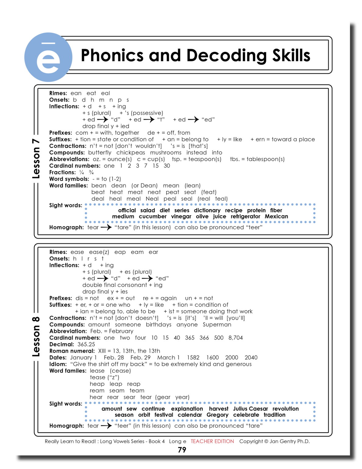 Long e - Book 4 of 5 - Really Learn to Read!